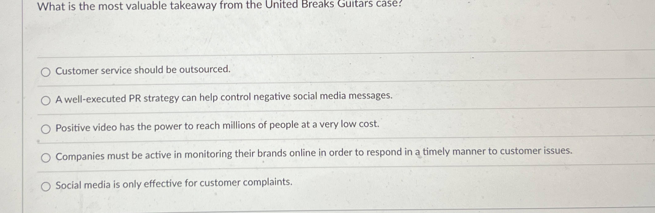 Solved What is the most valuable takeaway from the United | Chegg.com