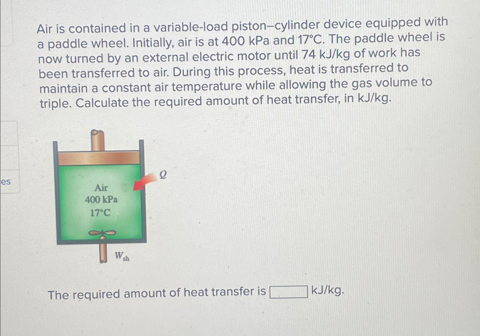Solved Air is contained in a variable-load piston-cylinder | Chegg.com