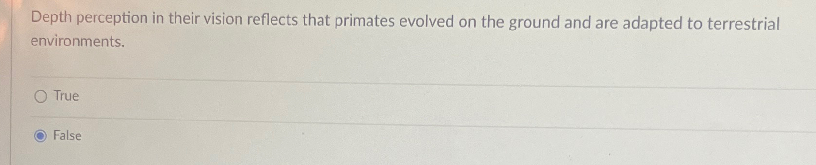 Solved Depth perception in their vision reflects that | Chegg.com