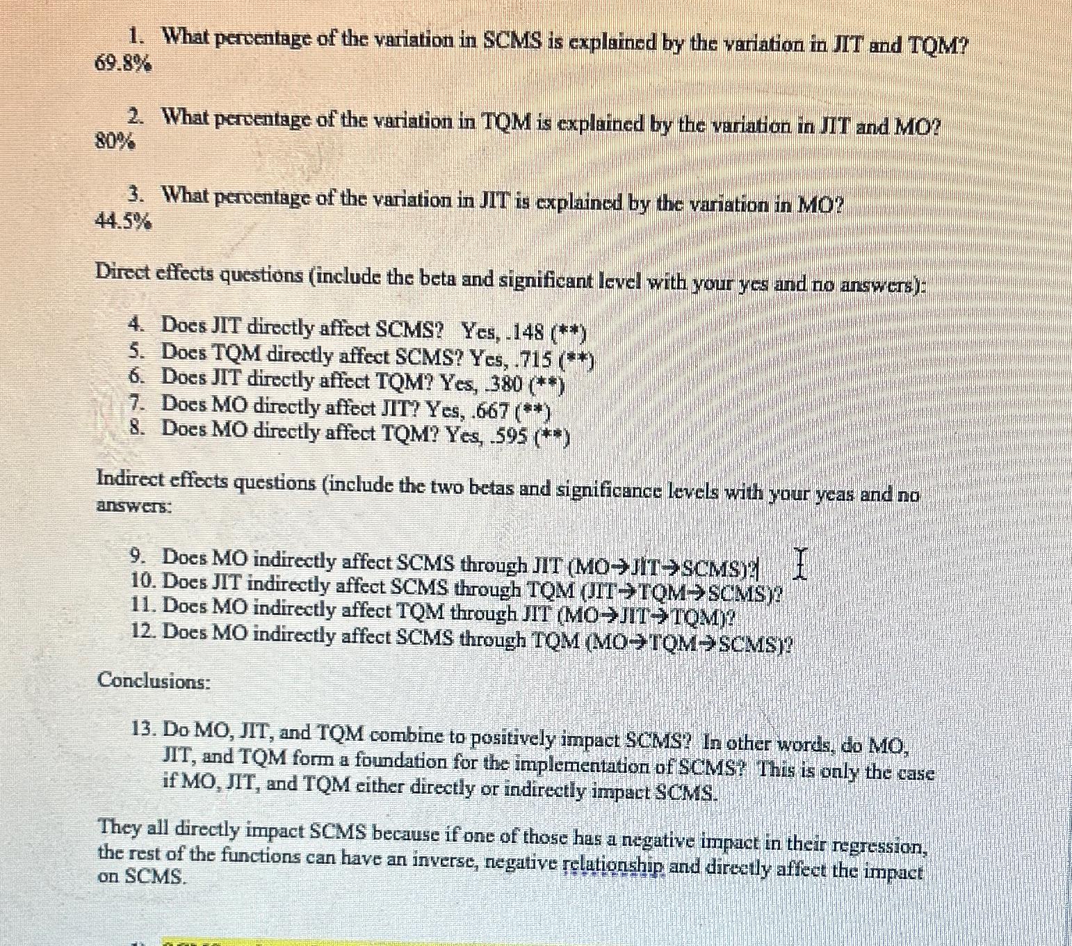 Solved What persentage of the variation in SCMS is explained | Chegg.com