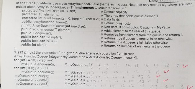 Solved Name In The First 4 Problems Use Class