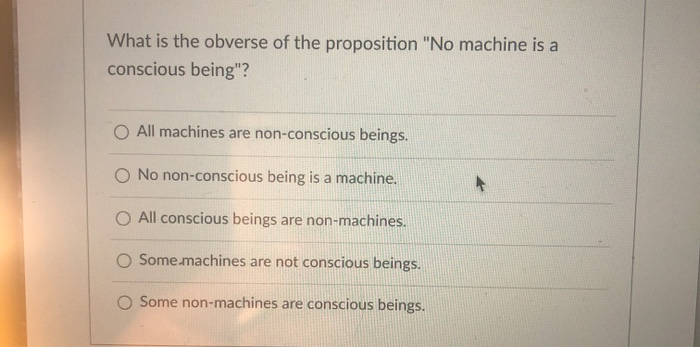 Solved What is the obverse of the proposition "Some | Chegg.com
