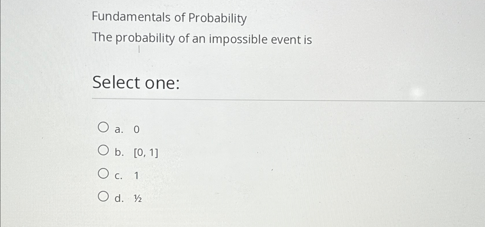 Solved Fundamentals of ProbabilityThe probability of an | Chegg.com