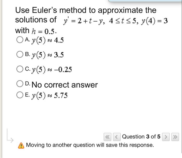 Solved Use Euler's method to approximate the solutions of | Chegg.com