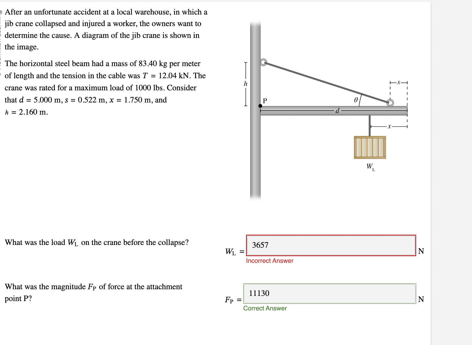 Solved After an ﻿unfortunate accident at ﻿a local warehouse, | Chegg.com
