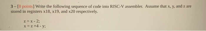 Solved 3- [8 points] Write the following sequence of code | Chegg.com