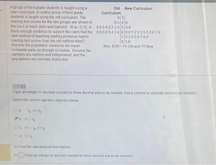 Solved A group of third grade students is taught using a Old | Chegg.com