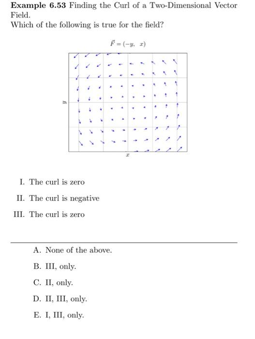 Solved Example 6.53 Finding the Curl of a Two-Dimensional | Chegg.com
