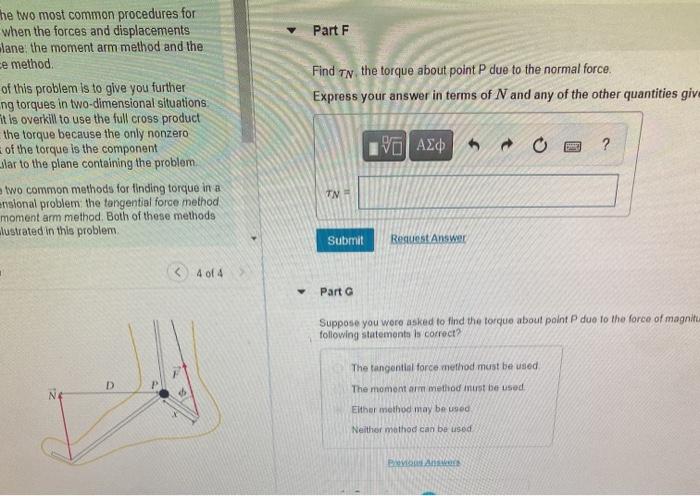 Solved Tangential force method The tangential force method | Chegg.com