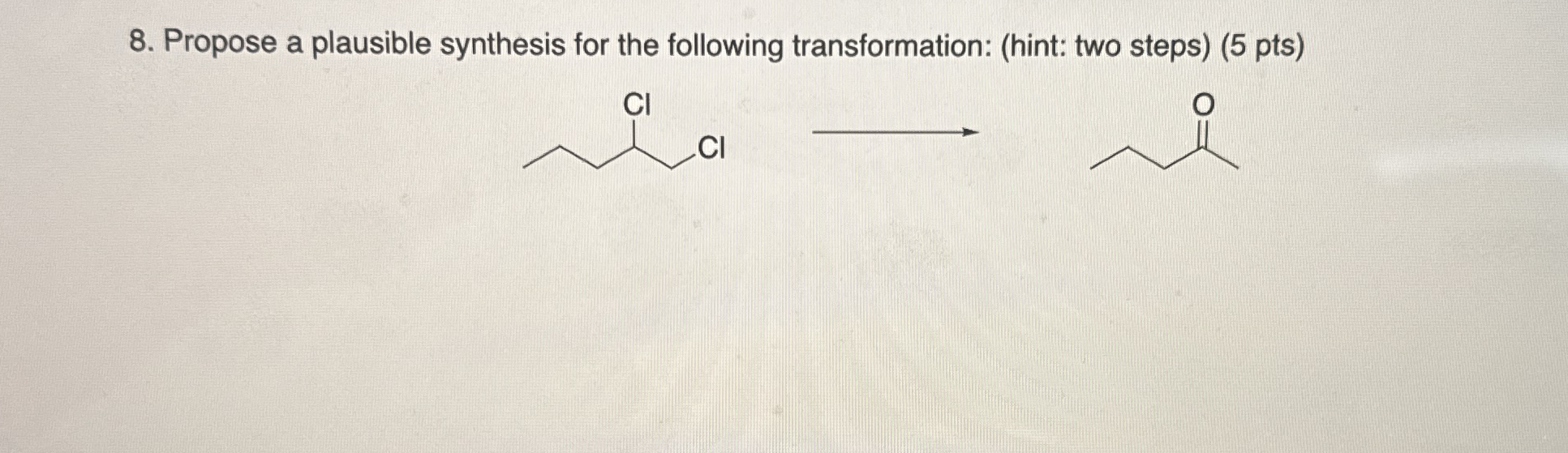 Solved Propose a plausible synthesis for the following | Chegg.com