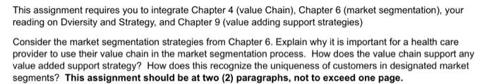 Solved This assignment requires you to integrate Chapter 4 | Chegg.com