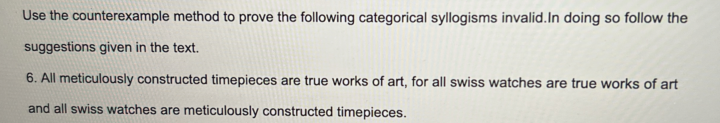 Use the counterexample method to prove the following | Chegg.com