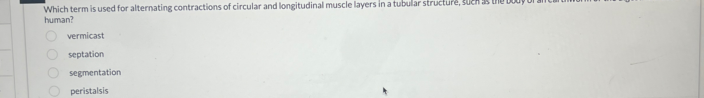 Solved Which term is used for alternating contractions of | Chegg.com