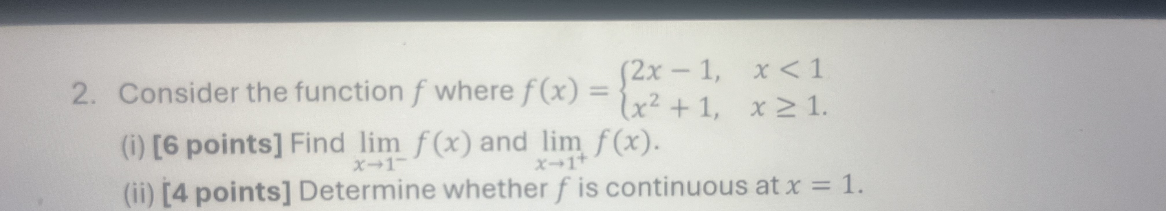 Solved Consider the function f ﻿where | Chegg.com