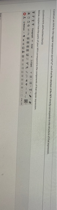 Solved Construct an NFA for the regular expression by such | Chegg.com