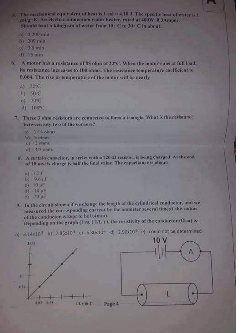 Solved The nechanical equivalent of licat is 1cal=4.18.5. | Chegg.com