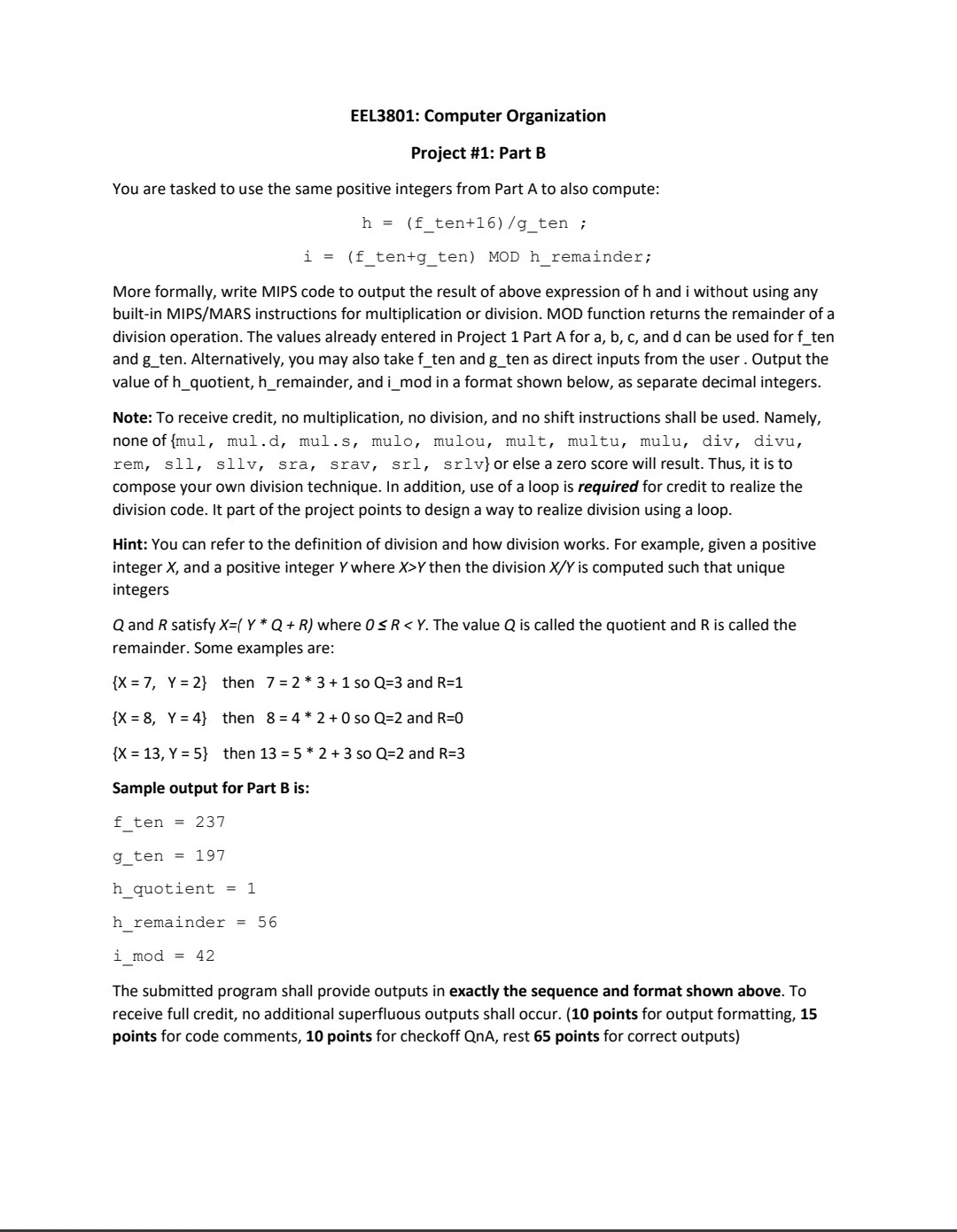 Solved Project #1: Part BYou are tasked to use the same | Chegg.com