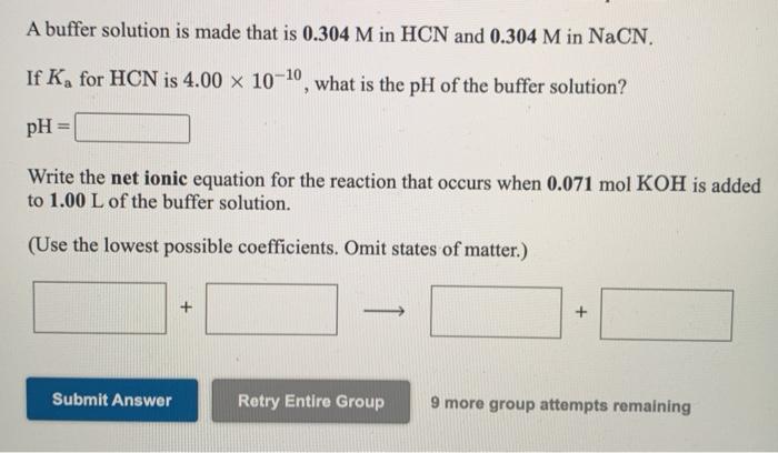Solved A buffer solution contains 0.327 M ammonium bromide | Chegg.com