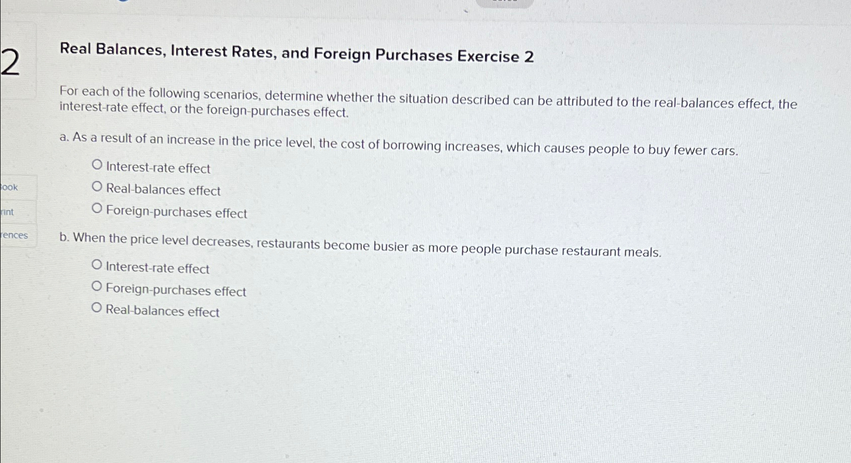 Solved Real Balances, Interest Rates, and Foreign Purchases | Chegg.com