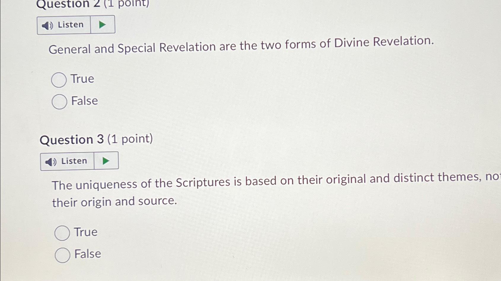 Solved Question 2(1 ﻿point)ListenGeneral and Special | Chegg.com