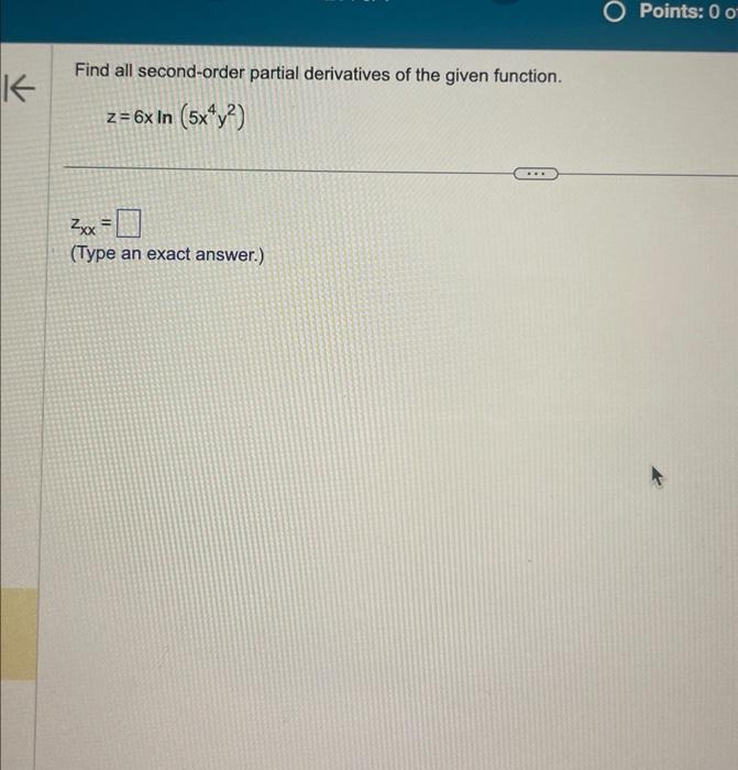 Solved Find all second-order partial derivatives of the | Chegg.com