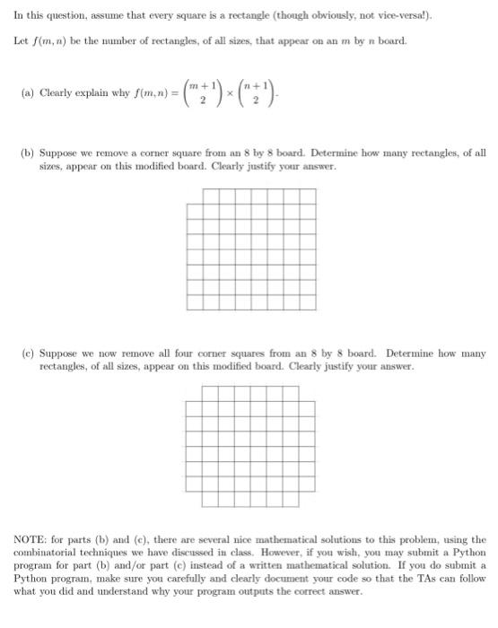 Solved In this question, assume that every square is a | Chegg.com