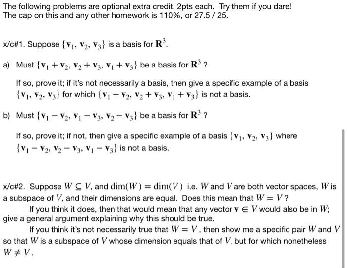 Solved The following problems are optional extra credit, | Chegg.com
