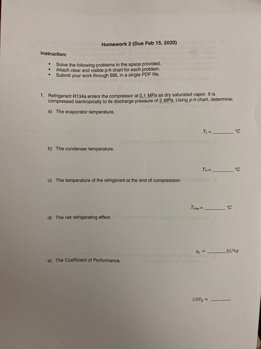 Solved Homework 2 (Due Feb 15, 2020) Instruction: - Solve | Chegg.com