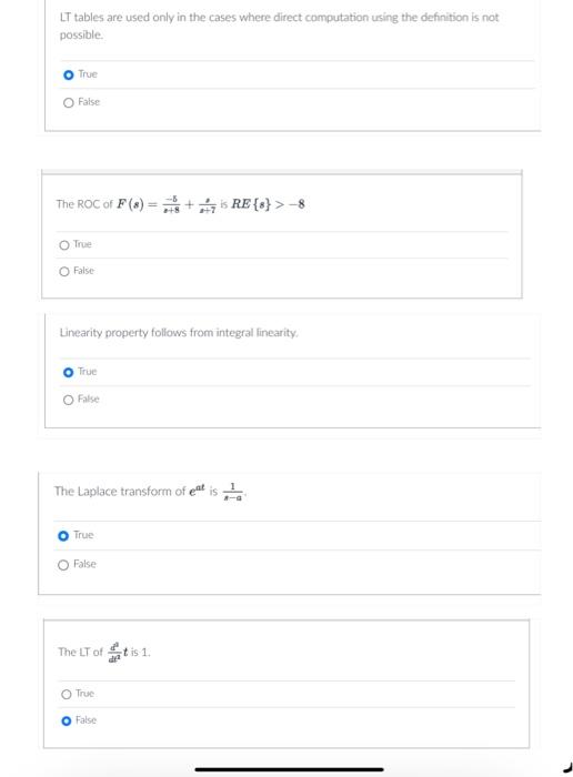 Solved LT tables are used only in the cases where direct | Chegg.com