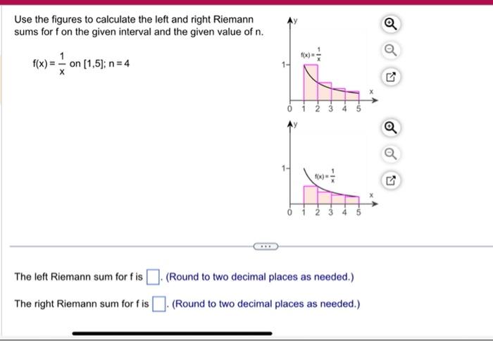 Solved Use the figures to calculate the left and right | Chegg.com