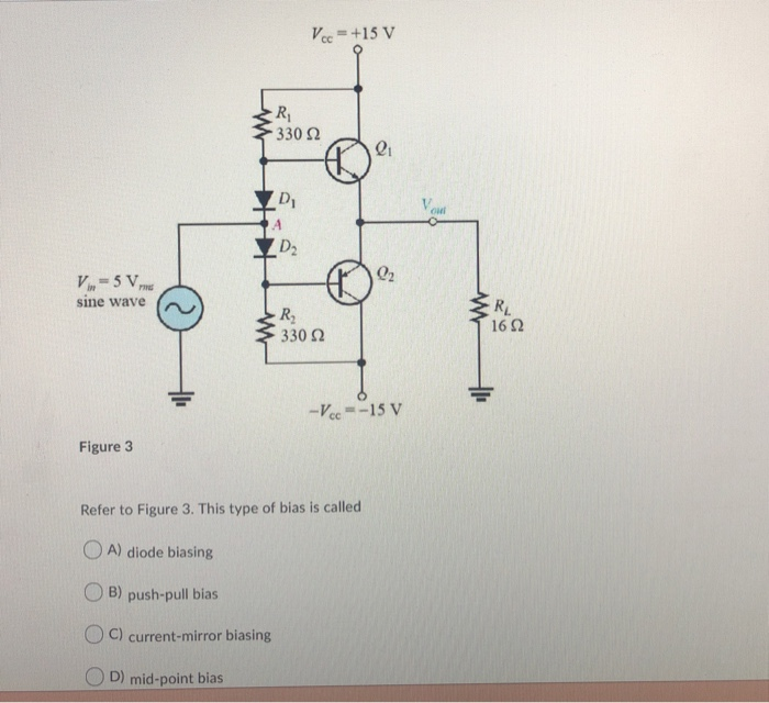 Solved Question 15 (1 point) Vcc = +18 V C R -2202 Q B = 60 | Chegg.com