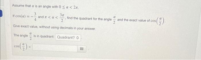 Solved Use double angle formulas for the following problems. | Chegg.com