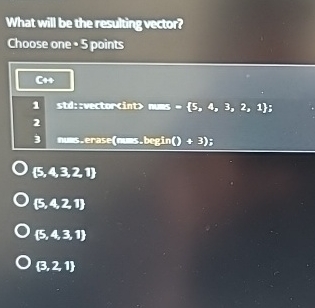 Solved What will be the resiling vector?Choose one *5 | Chegg.com