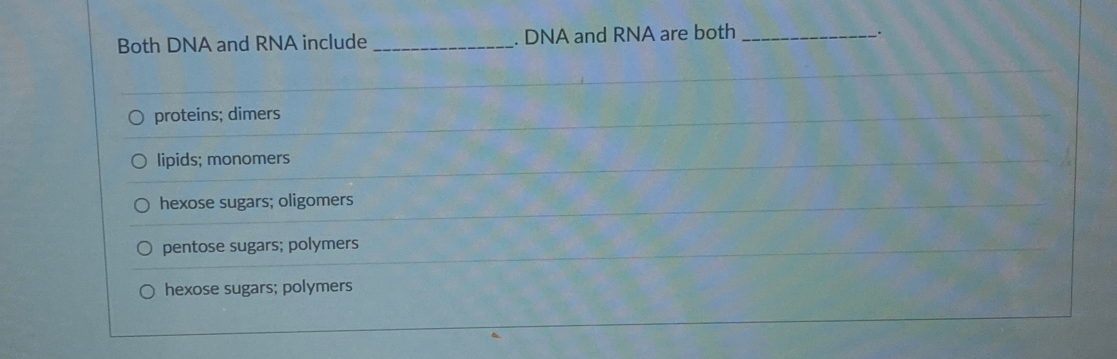 Solved Both DNA and RNA include ﻿DNA and RNA are both | Chegg.com