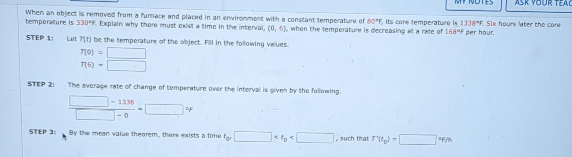 Solved When an object is removed from a furnace and placed | Chegg.com