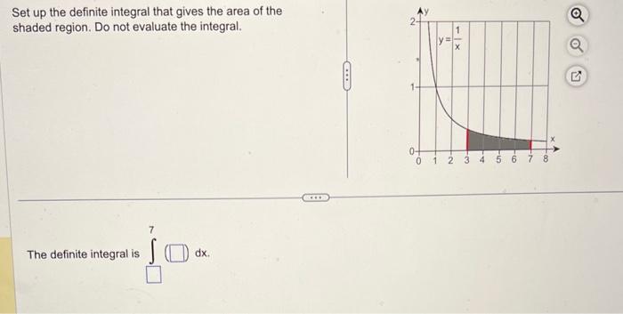 Solved Set up the definite integral that gives the area of | Chegg.com