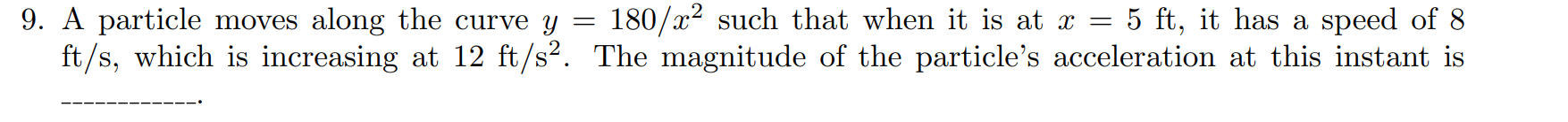 Solved A particle moves along the curve y=180x2 ﻿such that | Chegg.com