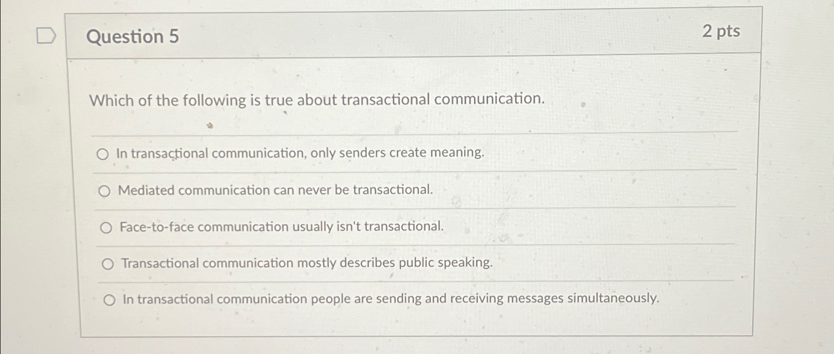 Solved Question 52 ﻿ptsWhich of the following is true about | Chegg.com