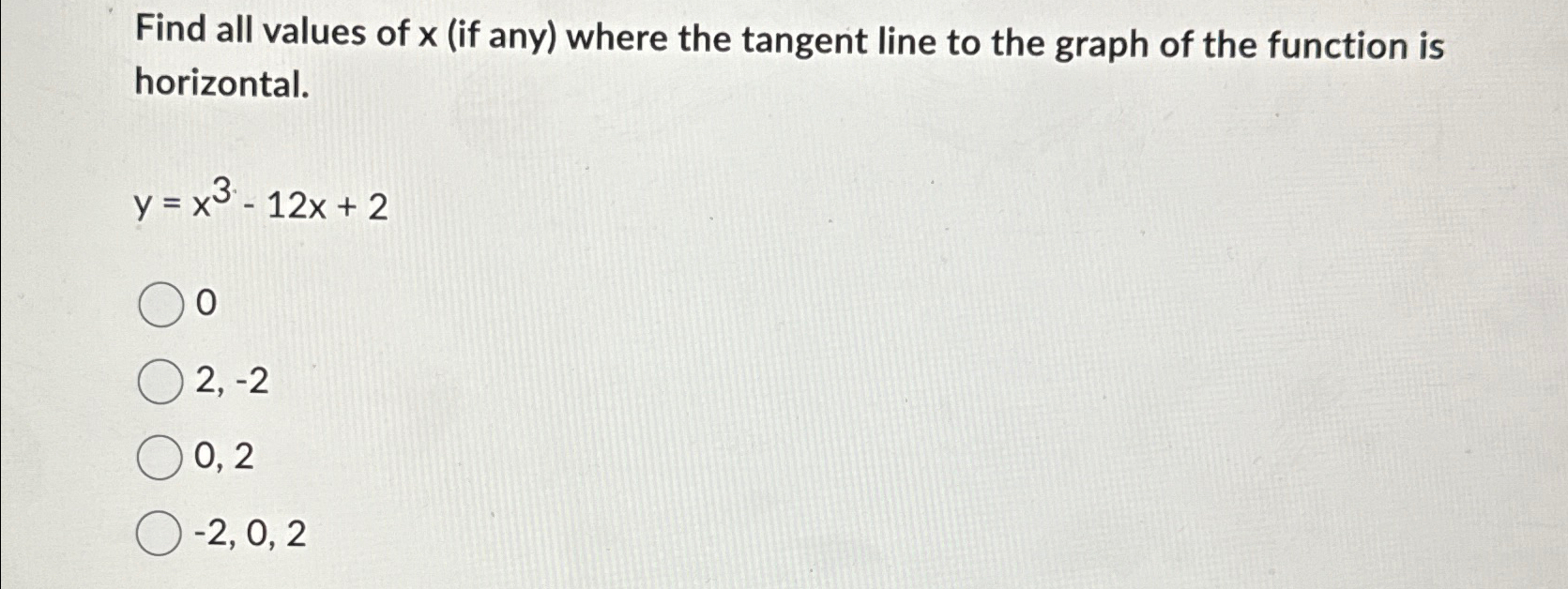 Solved Find all values of x (if any) ﻿where the tangent line | Chegg.com