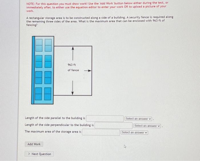 Solved NOTE: For this question you must show work! Use the | Chegg.com