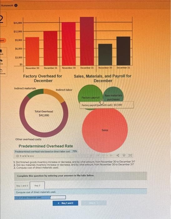 Solved 1. Did firisthed goods inventefy thcrease or | Chegg.com