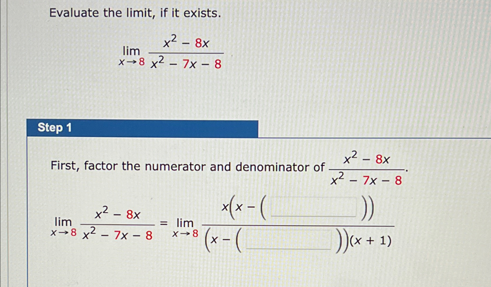 Solved Evaluate the limit, ﻿if it | Chegg.com