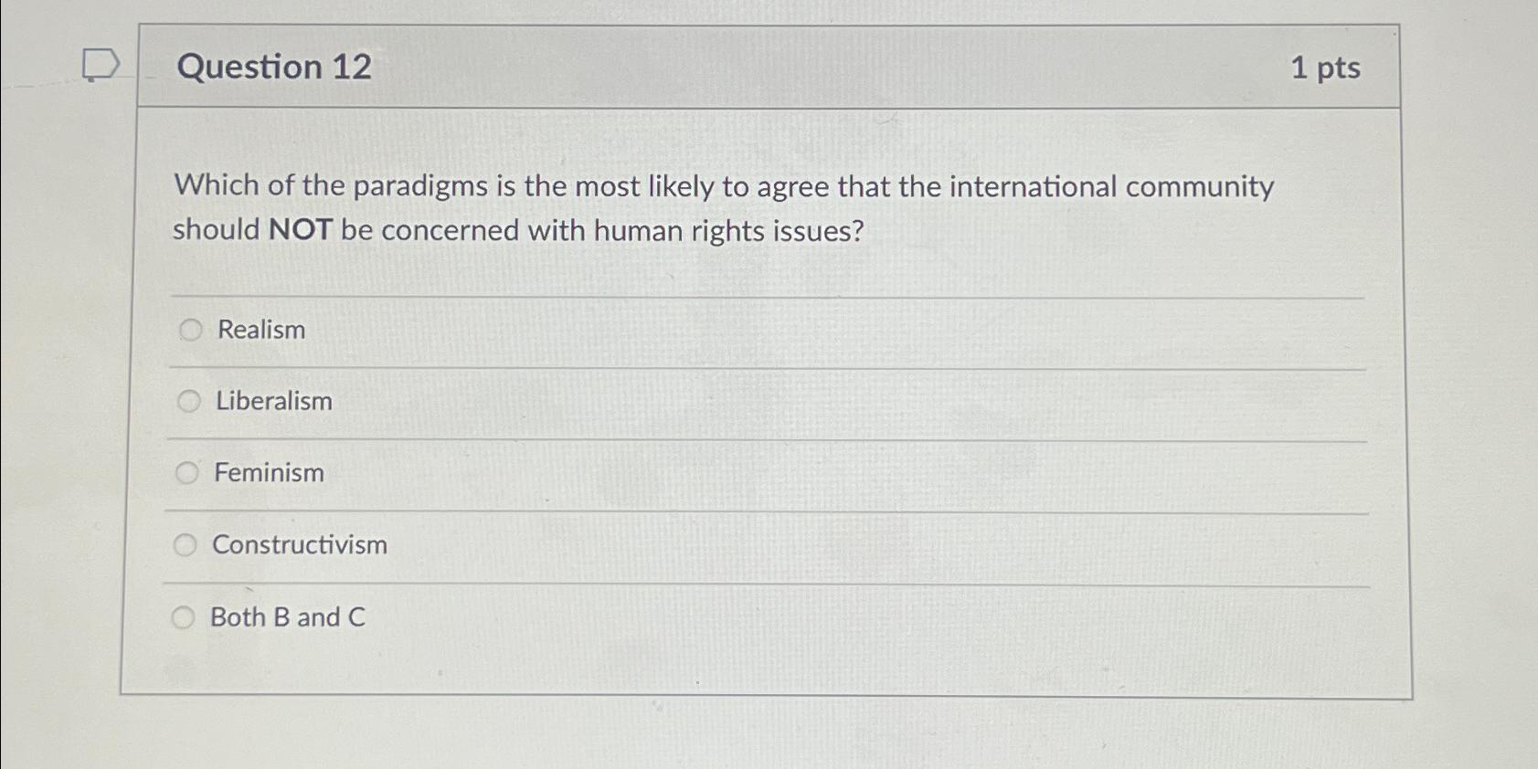 Solved Question 121 ﻿ptsWhich of the paradigms is the most | Chegg.com