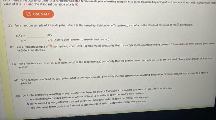 Solved u olanoomiy elected female male pair of mating | Chegg.com
