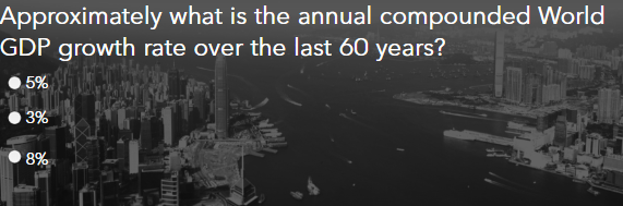 Solved Approximately what is the annual compounded World GDP | Chegg.com