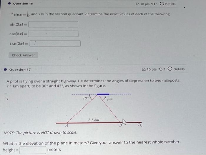 Solved If sinx=. 1 and x is in the second quadrant, | Chegg.com