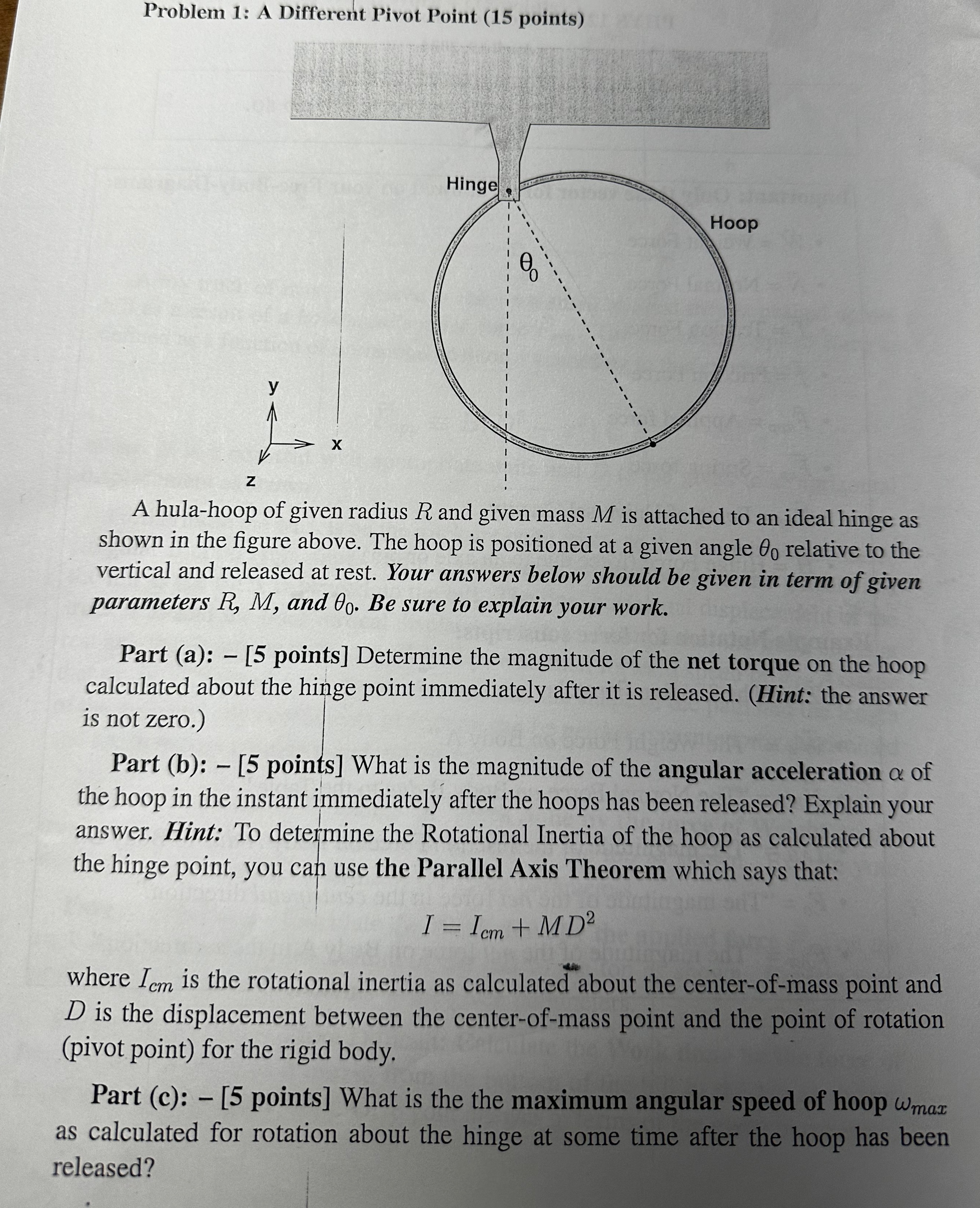 Solved Problem 1: A Different Pivot Point (15 ﻿points)A | Chegg.com