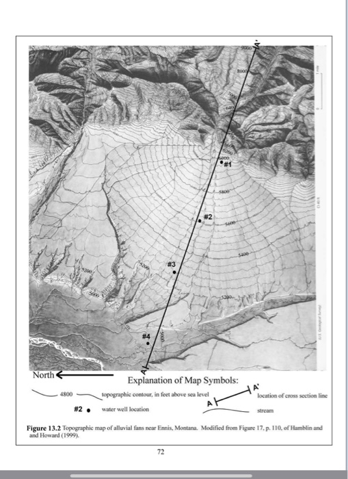 Solved 2. ﻿Now draw a hydro-geologic cross section through | Chegg.com