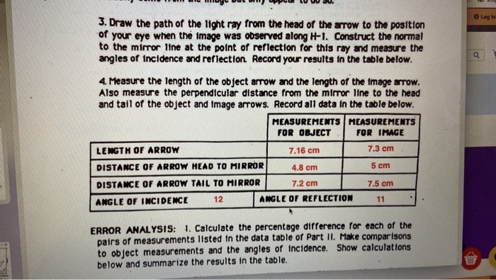 Log In 3. Draw the path of the light ray from the | Chegg.com