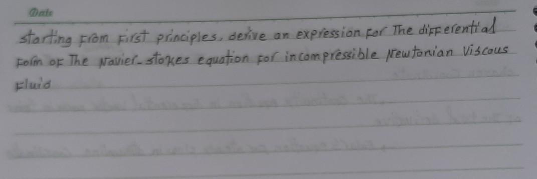 Solved starting from first principles, derive an expression | Chegg.com